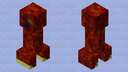 Red Creeper Minecraft Mob Skin