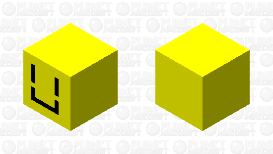 Yellow Cube Minecraft Mob Skin