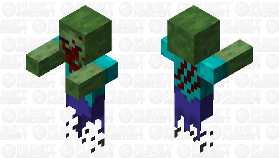 Bloody zombie Minecraft Mob Skin