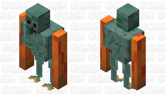 Iron Guargolem (Guardian Iron Golem) Minecraft Mob Skin