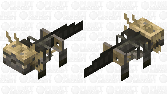 Parcholotl (Parched Axolotl) Minecraft Mob Skin