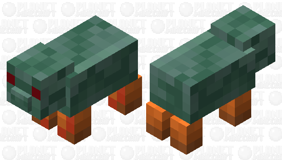 Guarpig (Guardian Pig) Minecraft Mob Skin