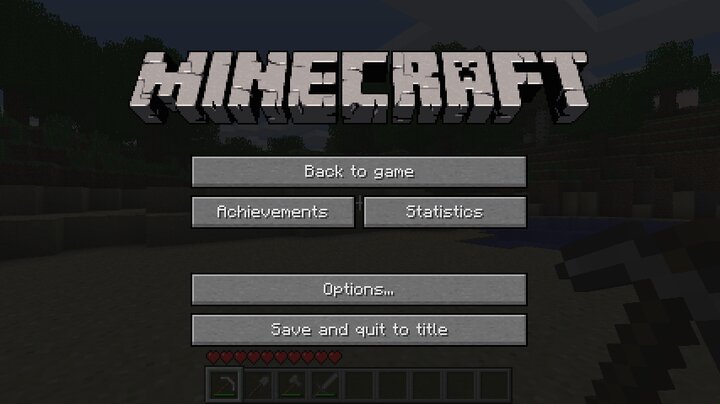 MCLogo in Escape Menu Minecraft Mod