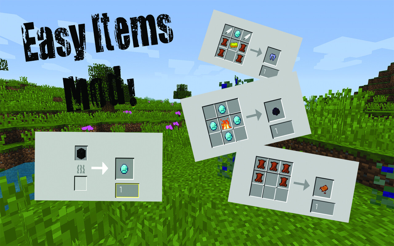 Easy Items and ores mod 1.12.2 Minecraft Mod