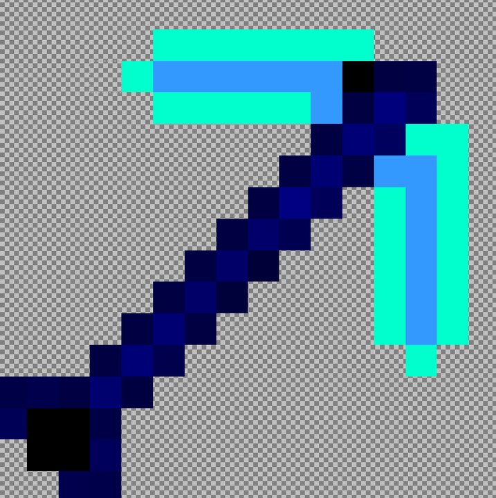 The Blue Pickaxe Minecraft Mod