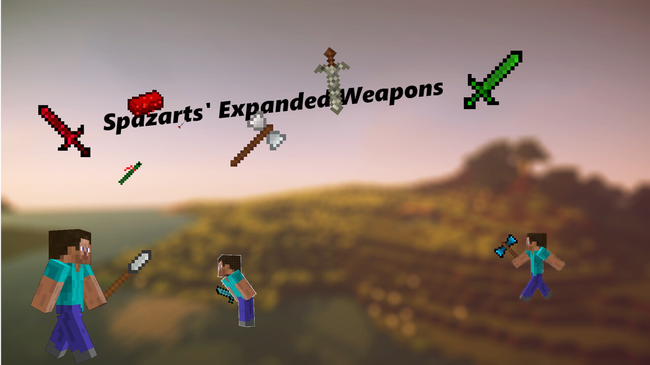 Spazarts' Expanded Weapons v1.1 Minecraft Mod