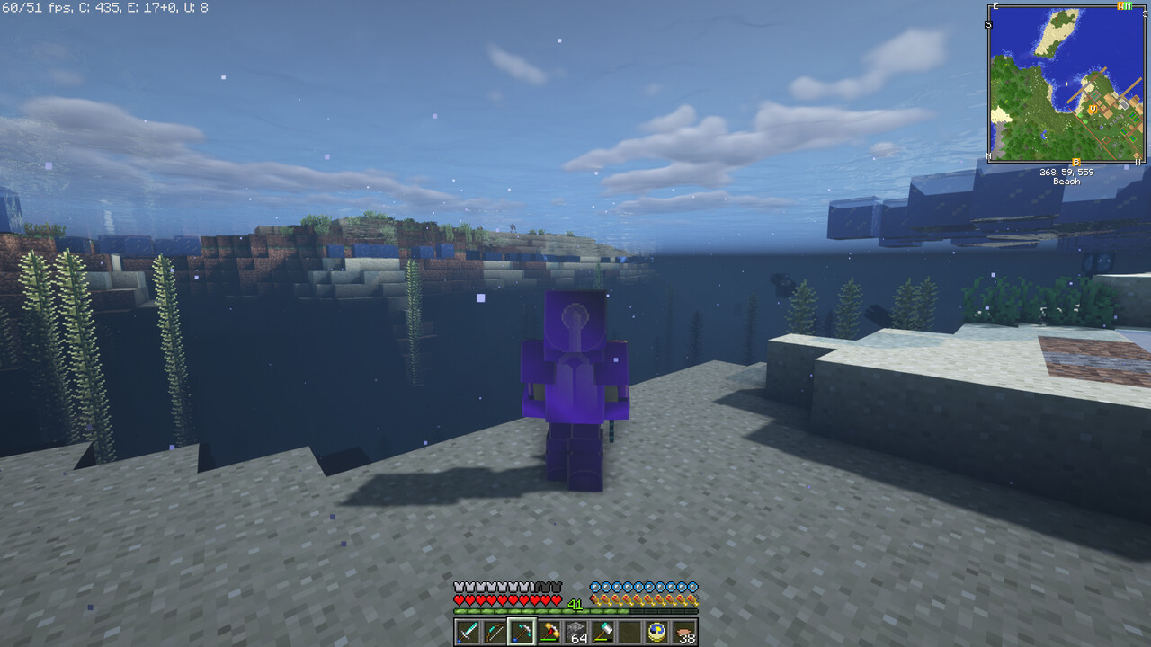 Shipwrecks mod, Diving Suit Patch. Minecraft Mod