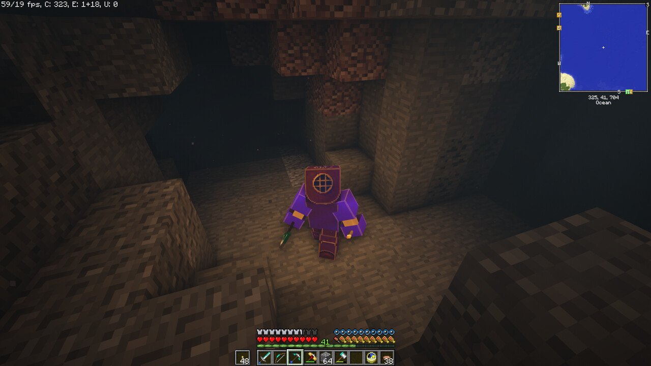 Shipwrecks mod, Diving Suit Patch. Minecraft Mod