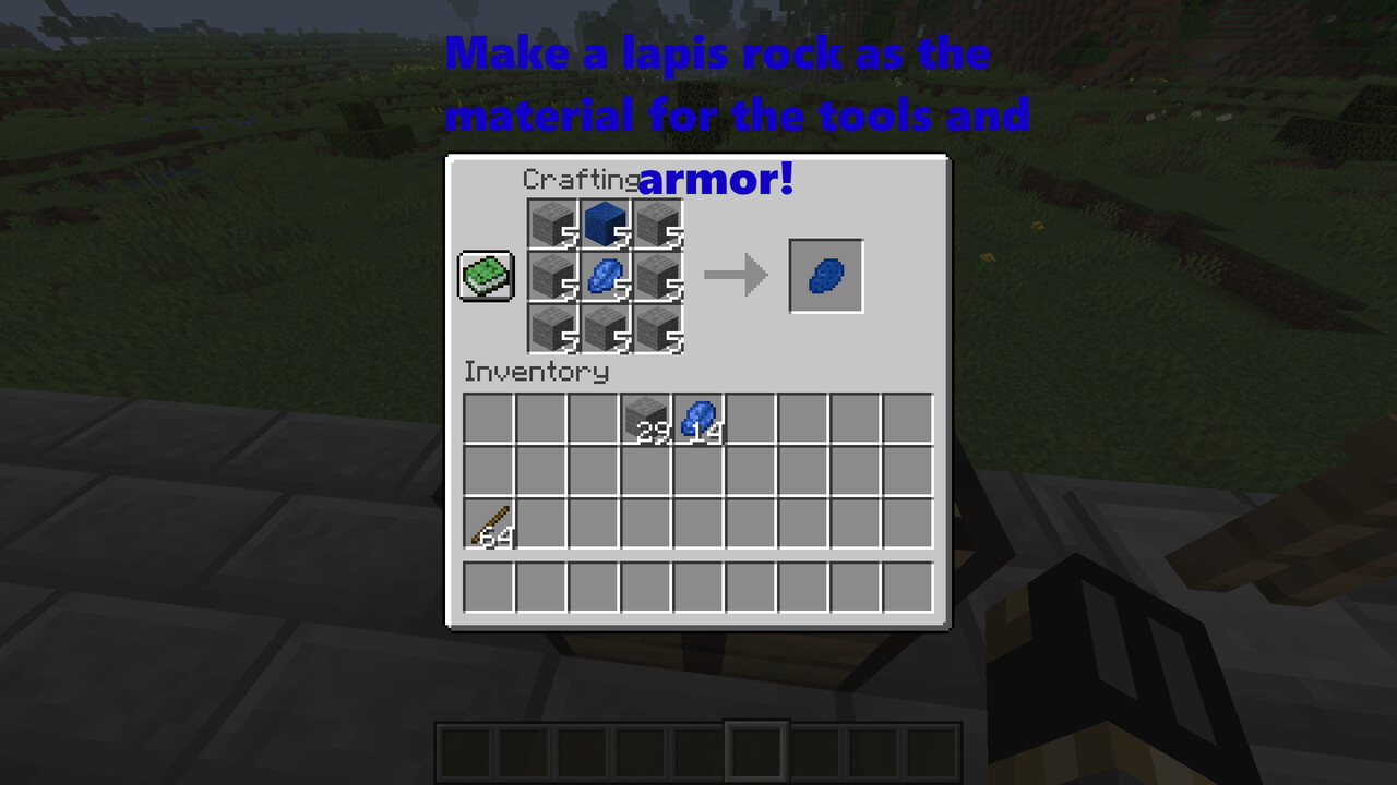 Lapis tools and armor (1.15.2) Minecraft Mod