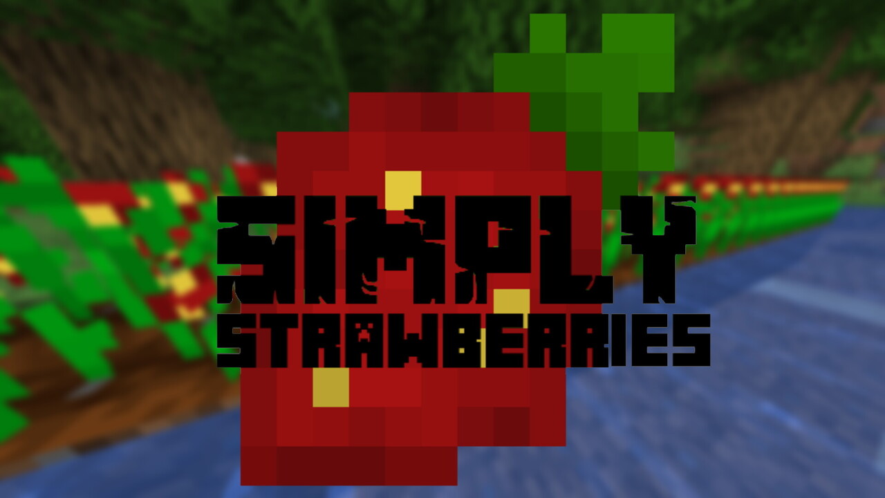 Simply Strawberries (Fabric 1.15+) Minecraft Mod