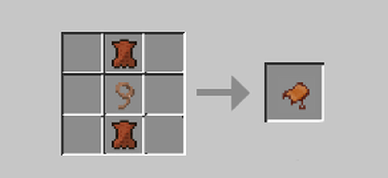 Craftable saddles and name tags Minecraft Mod