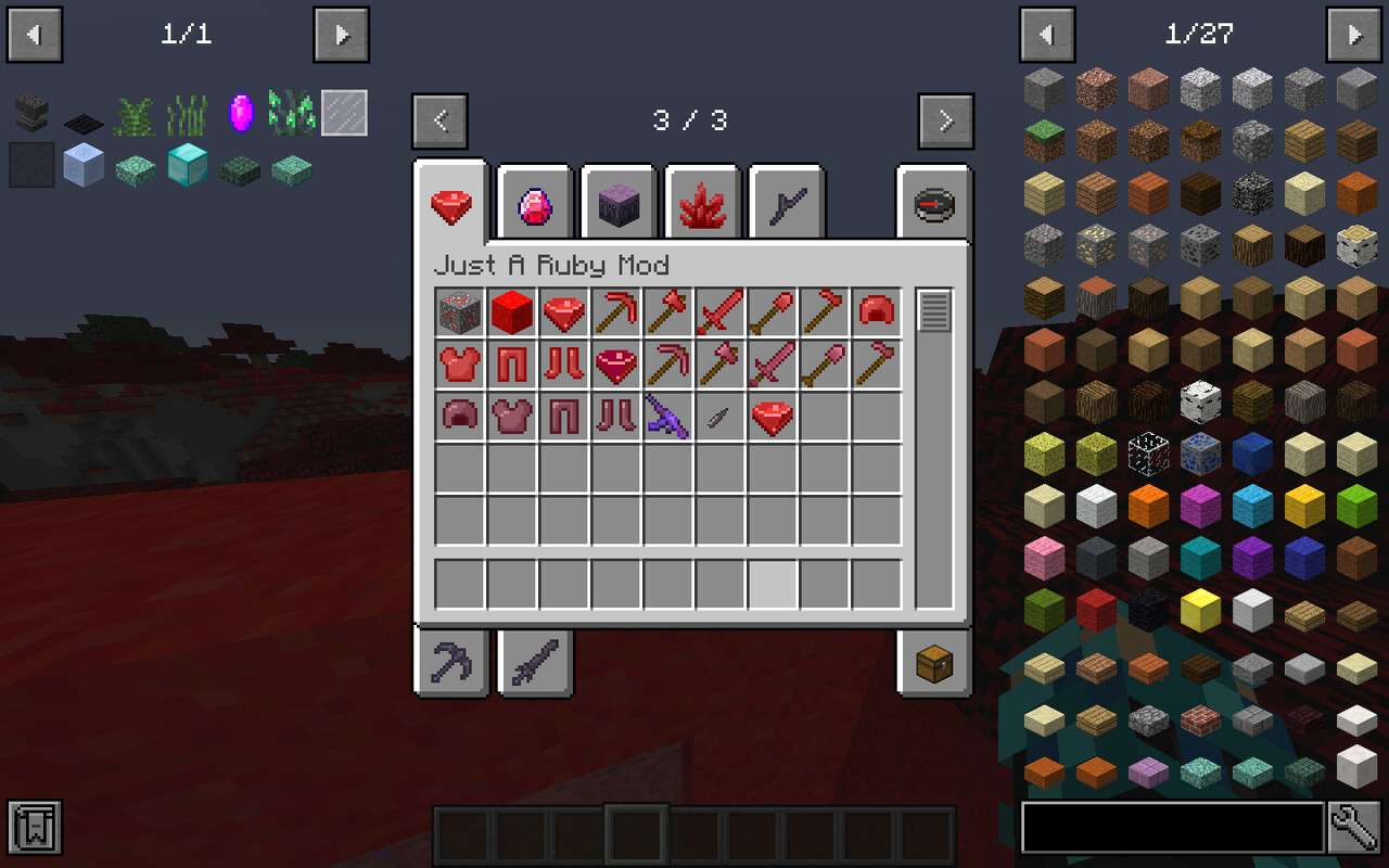 Just A Ruby Mod? 1.14.4 Minecraft Mod