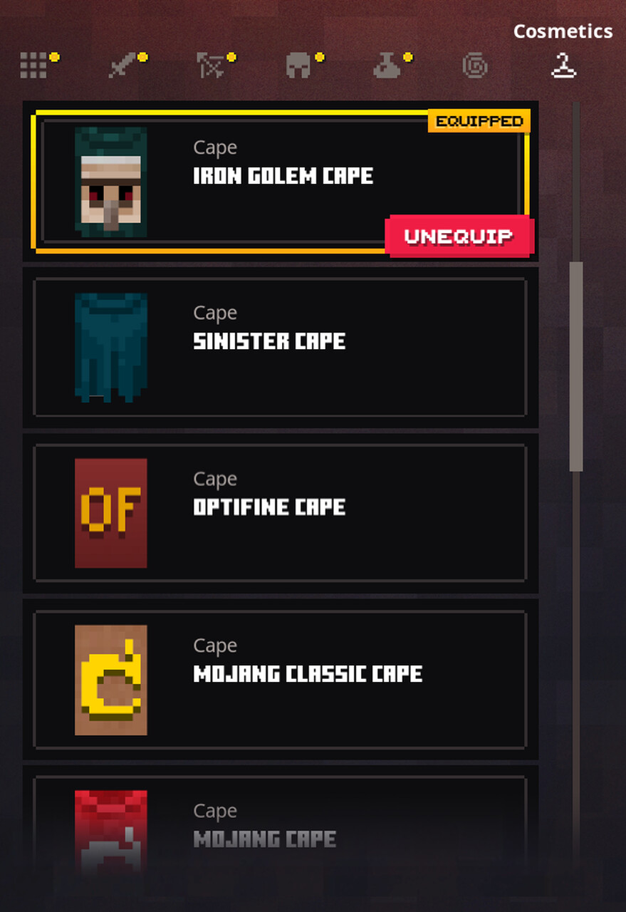 Too Many Outfits Now with Capes [Minecraft Dungeons Mod] Minecraft Mod