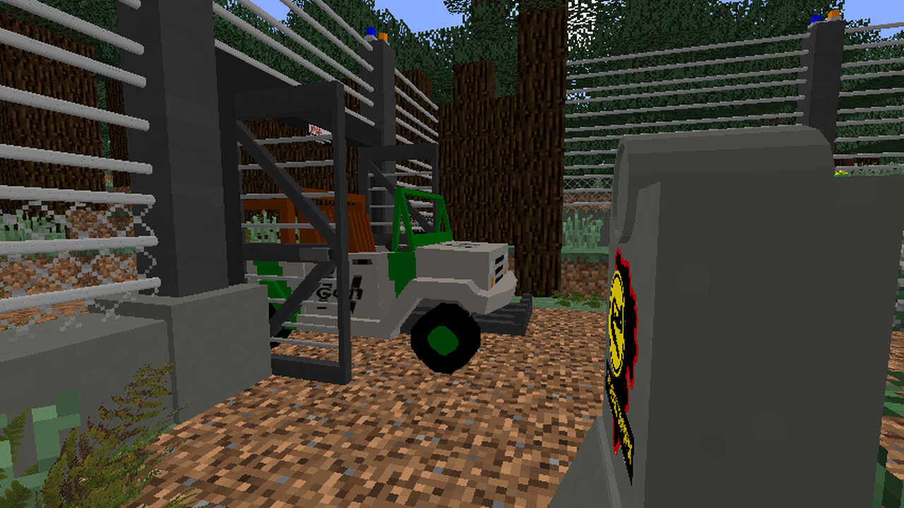 MineJurassic Vehicles Minecraft Mod