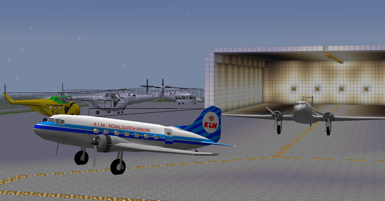 MCHelicopter 1.0.4 TRANSPORTTYCOON PLANE PACK Minecraft Mod