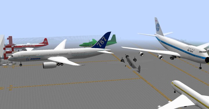 MCHelicopter 1.0.4 TRANSPORTTYCOON PLANE PACK Minecraft Mod