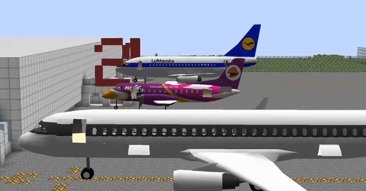 MCHelicopter 1.0.4 TRANSPORTTYCOON PLANE PACK Minecraft Mod