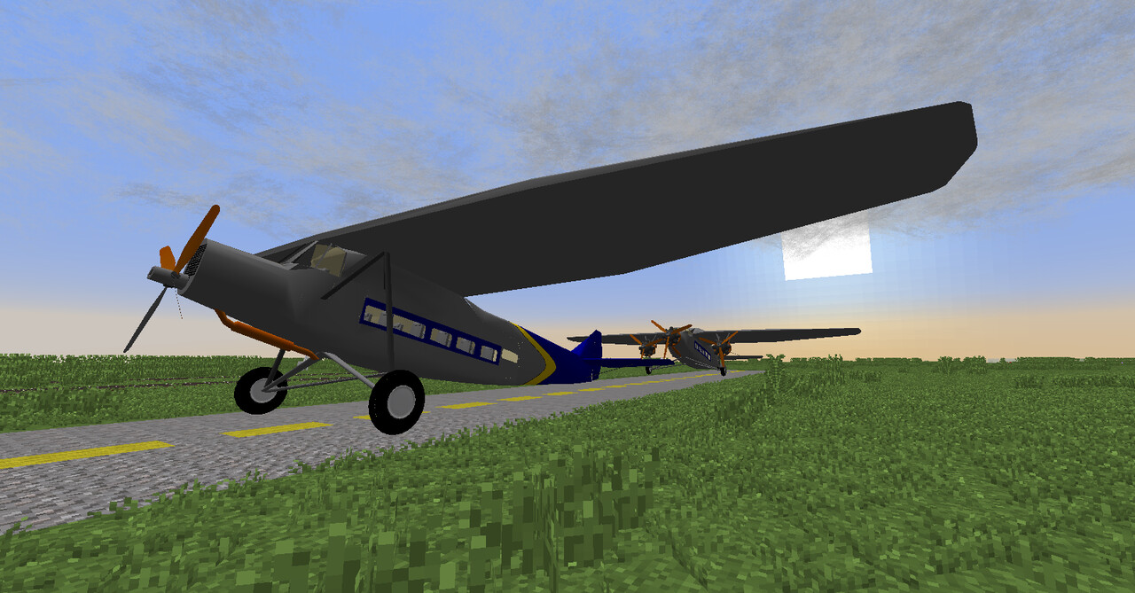 MCHelicopter 1.0.4 TRANSPORTTYCOON PLANE PACK Minecraft Mod