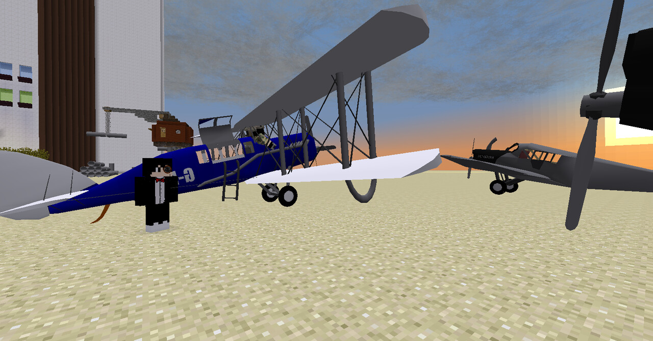 MCHelicopter 1.0.4 TRANSPORTTYCOON PLANE PACK Minecraft Mod