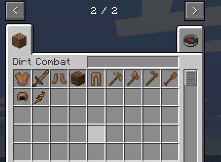 Dirt Combat Mod Minecraft Mod