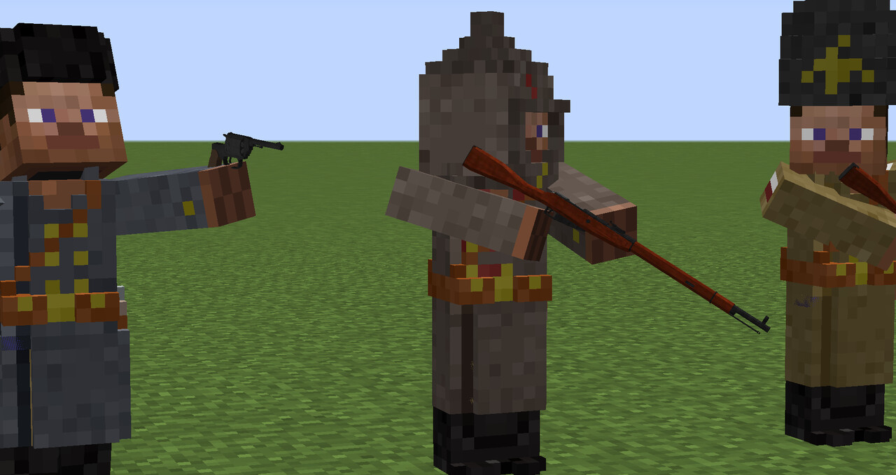 Armourer's Workshop Russian Civil War Uniforms Pack Minecraft Mod