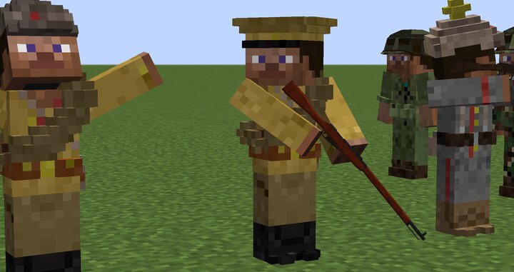 Armourer's Workshop Russian Civil War Uniforms Pack Minecraft Mod