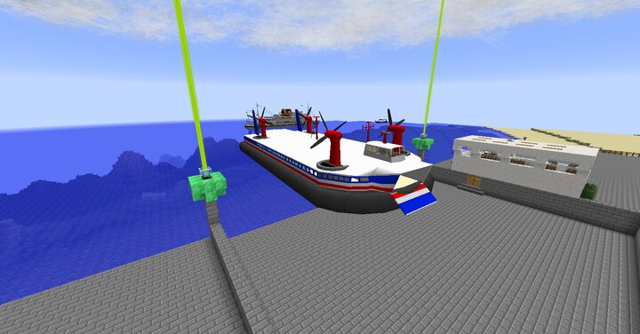 MCHelicopter 1.0.4 TRANSPORTTYCOON Ship Pack Minecraft Mod