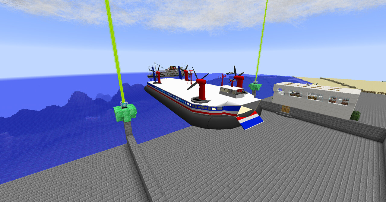 MCHelicopter 1.0.4 TRANSPORTTYCOON Ship Pack Minecraft Mod