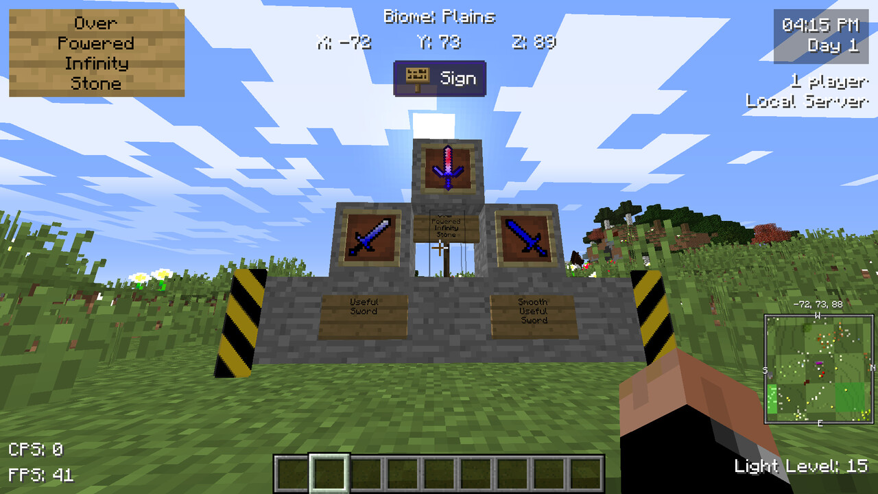 Infinity Pickaxe [FORGE] Minecraft Mod