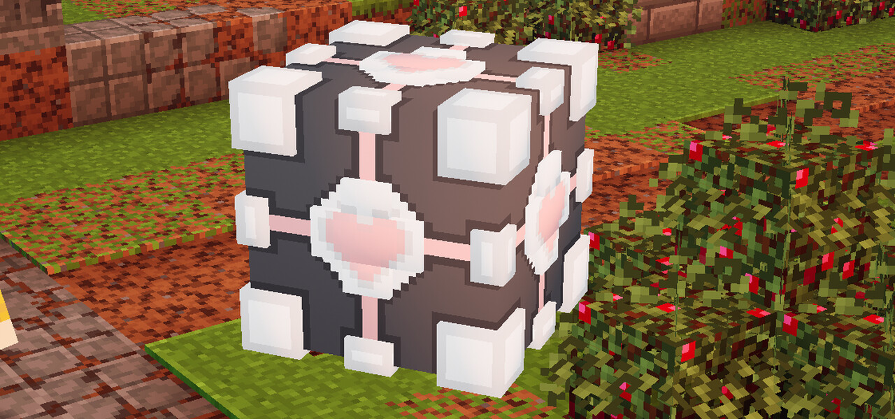 Companion Cube Pet Minecraft Mod