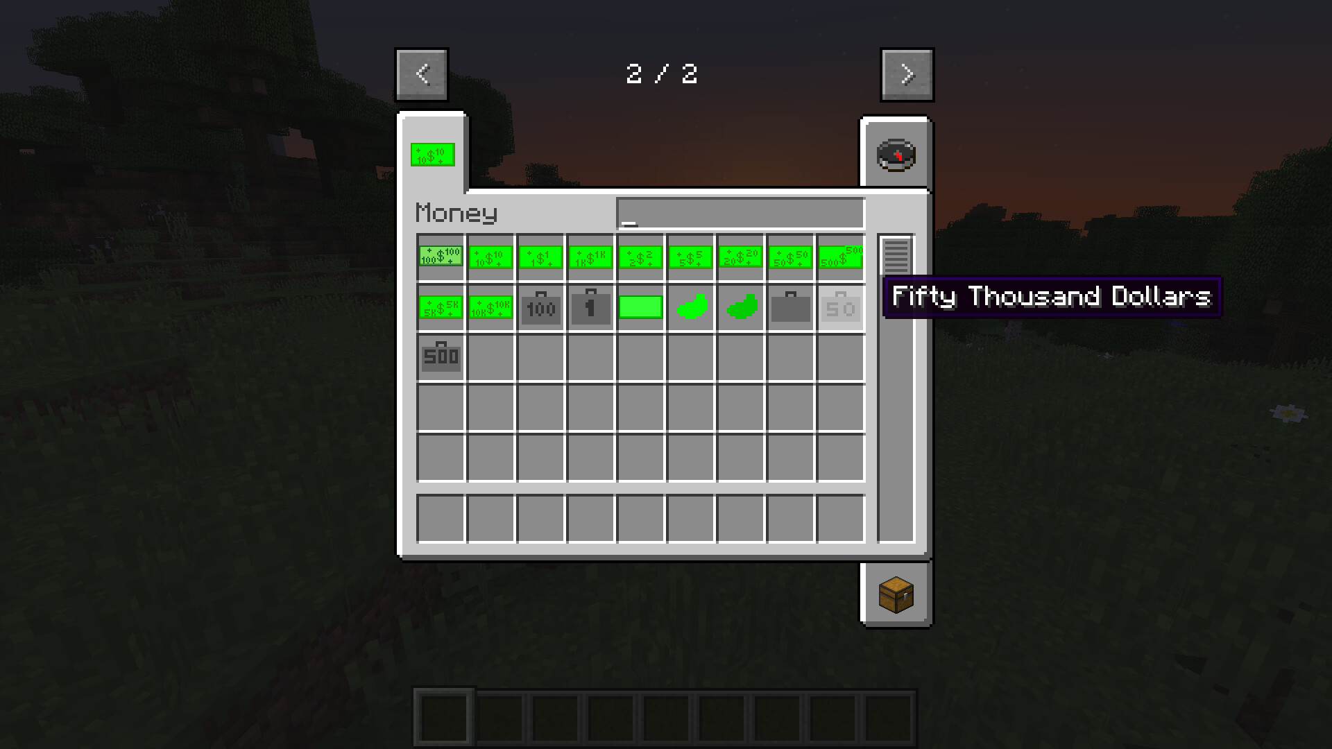 Money Mod Minecraft Mod