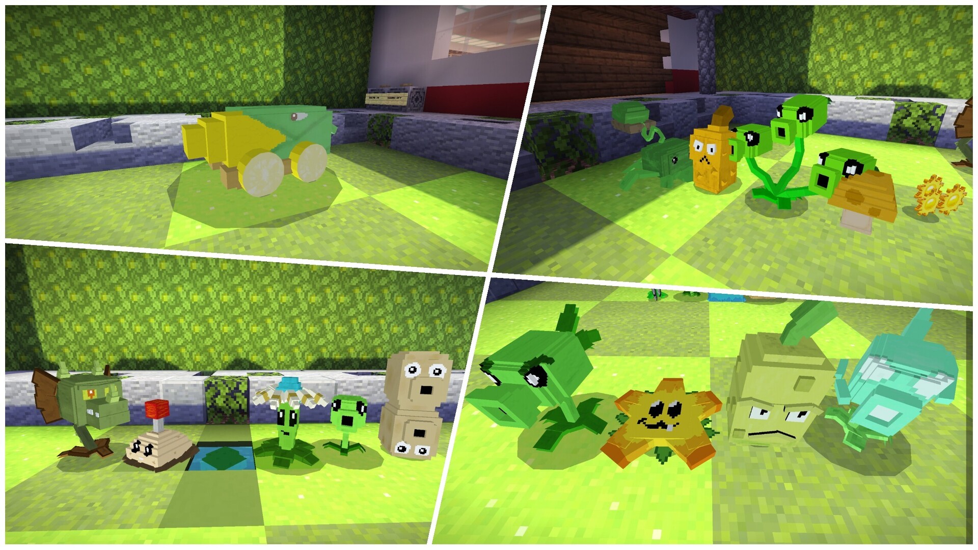 Plants Vs Zombies 2 Addon Bedrock Minecraft Mod
