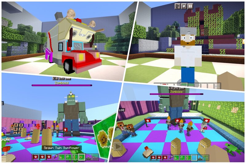 Plants Vs Zombies 2 Addon - Bedrock Minecraft Mod