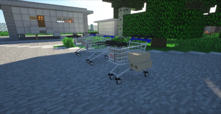 Tesco carts for MCHELI 1.0.4 Minecraft Mod