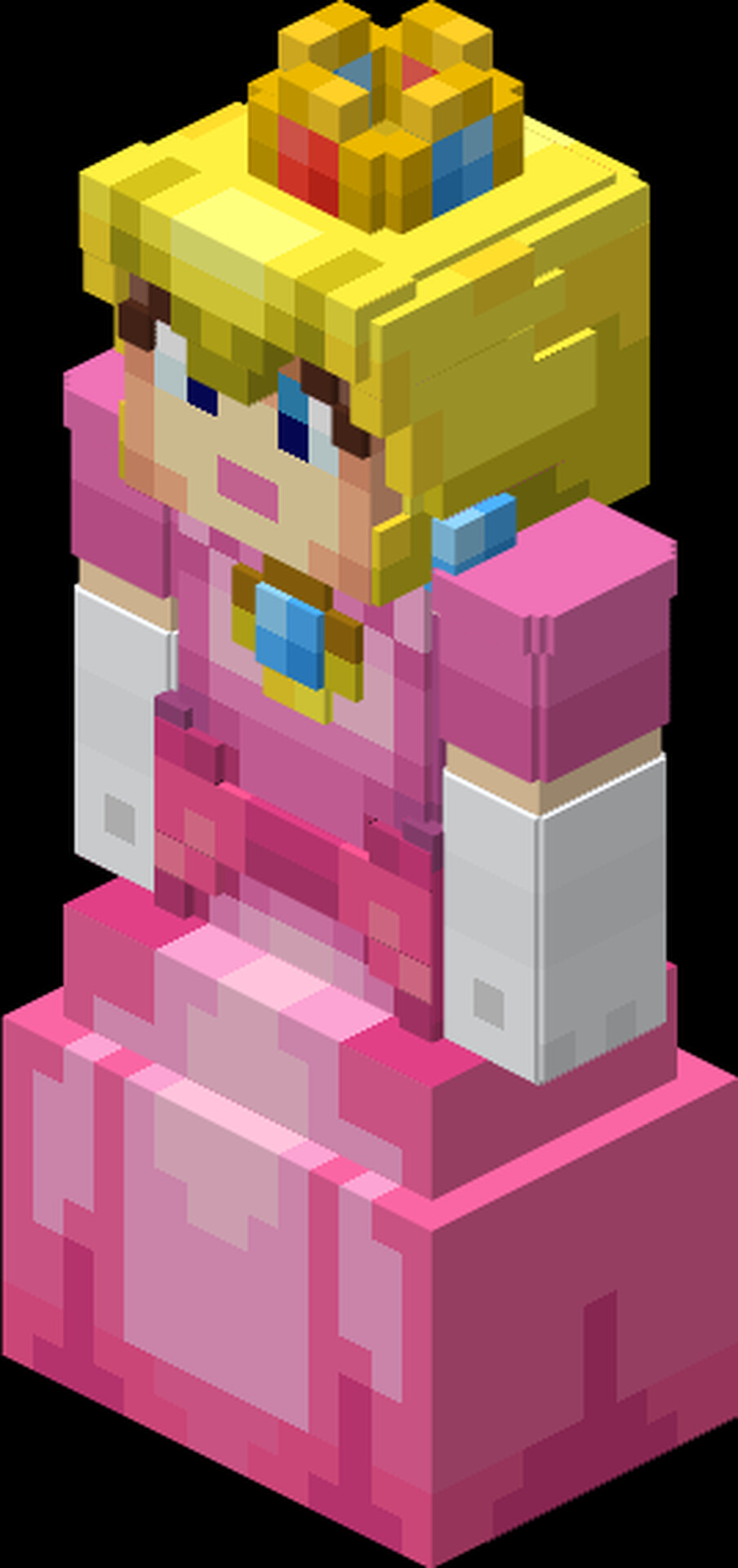 Minecraft Super Mario, Princess Peach (3D skin Java) #SuperMario ...