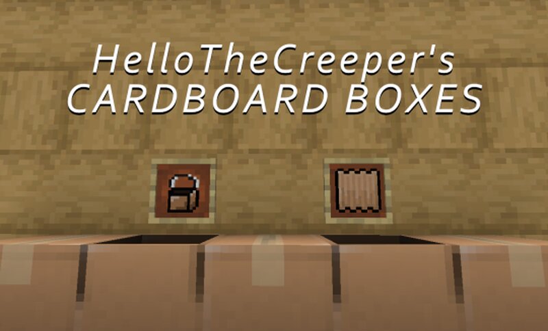 Cardboard Boxes! Minecraft Mod