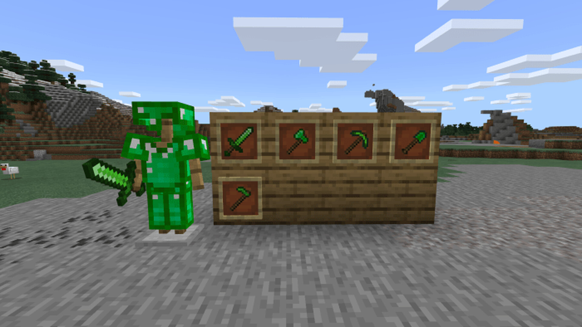Emerald Stuff Minecraft Mod