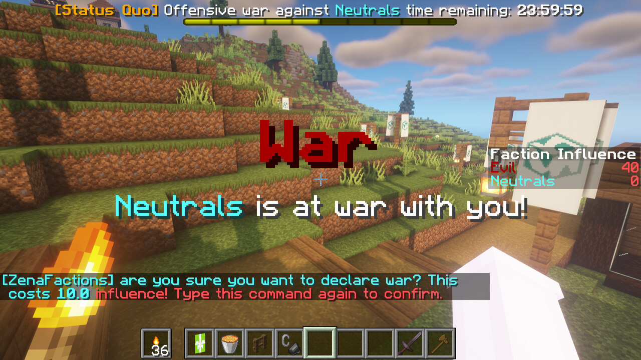 [Paper/Spigot Plugin] ZenaFactions Minecraft Mod