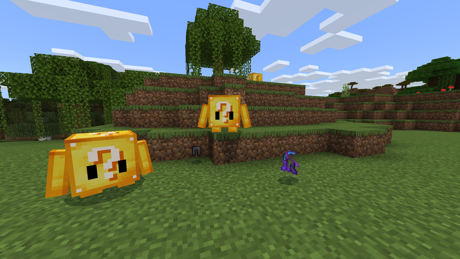 Lucky Block Entity (Addon)(MINECRAFT BEDROCK) Minecraft Mod