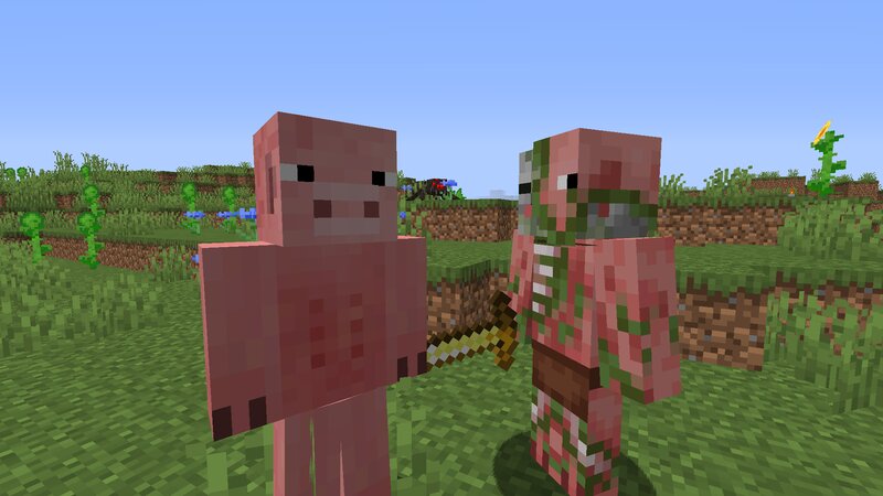 Pigman & Zombie Pigman! Minecraft Mod