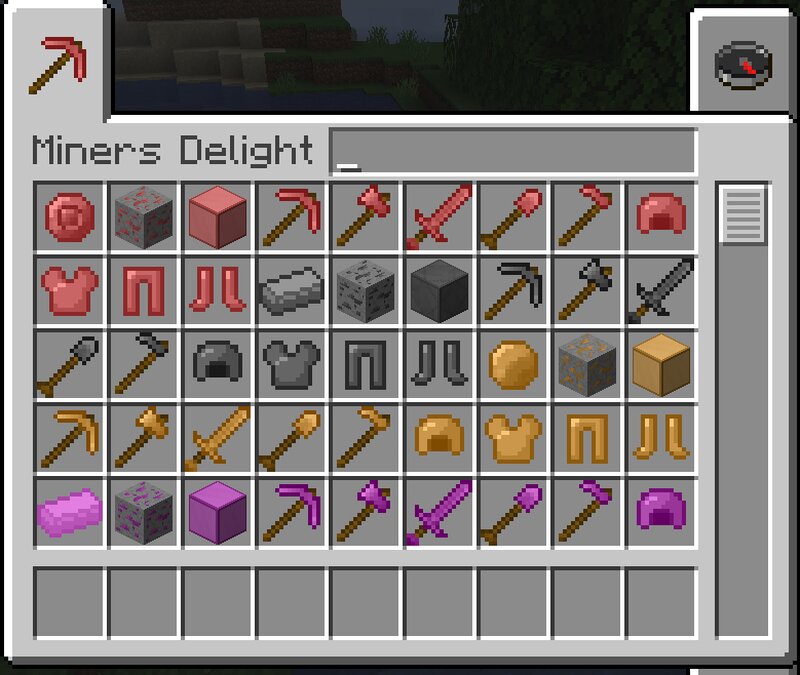 Miners Delight Minecraft Mod