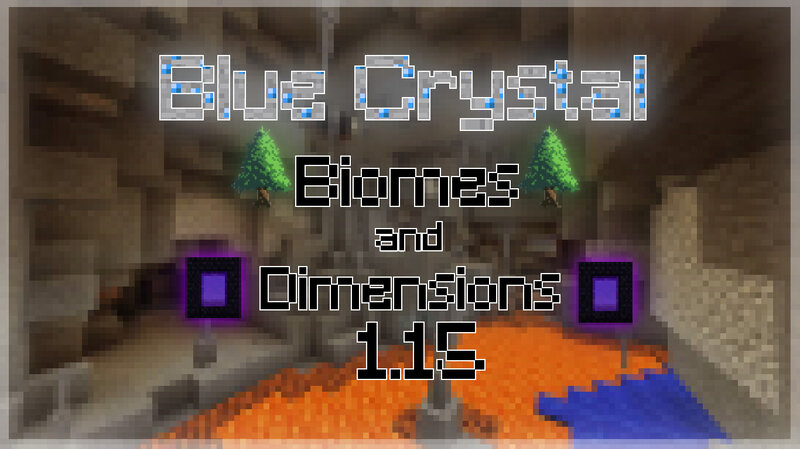 Bioma de Cristal Azul │ Blue Crystal Biome (v1.0) 1.15.2 Minecraft Mod