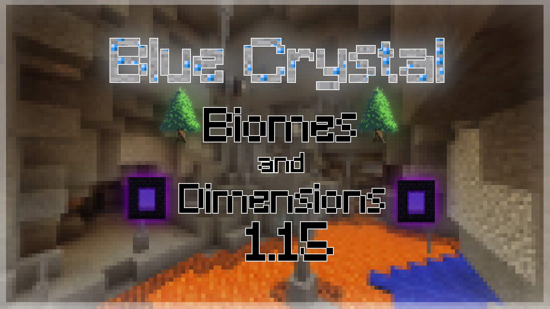 Bioma de Cristal Azul │ Blue Crystal Biome (v1.0) 1.15.2 Minecraft Mod