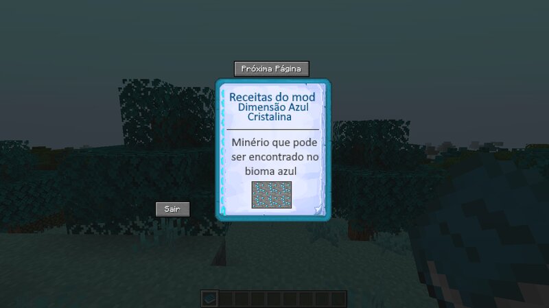 Bioma de Cristal Azul │ Blue Crystal Biome (v1.0) 1.15.2 Minecraft Mod