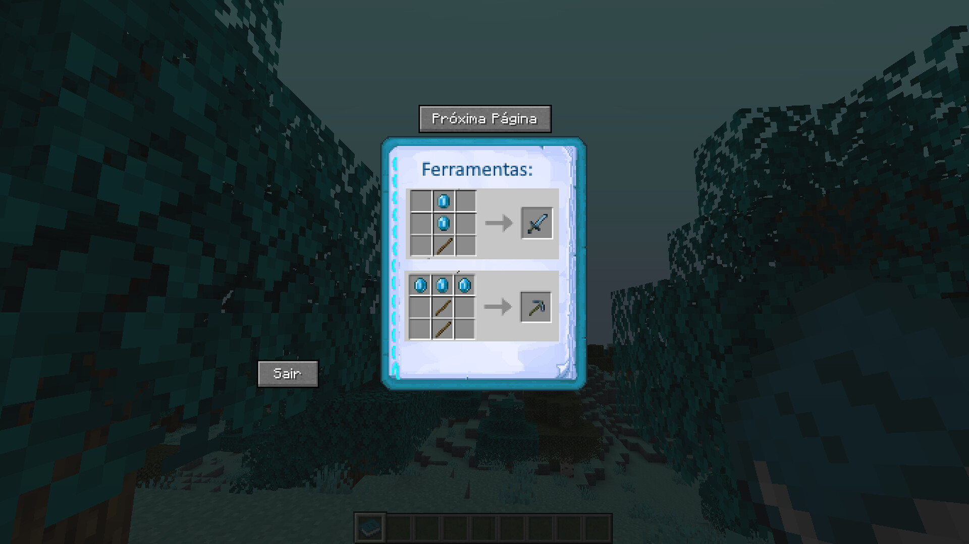 Bioma de Cristal Azul │ Blue Crystal Biome (v1.0) 1.15.2 Minecraft Mod