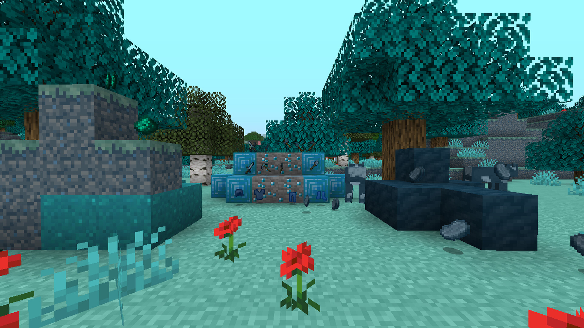 Bioma de Cristal Azul │ Blue Crystal Biome (v1.0) 1.15.2 Minecraft Mod
