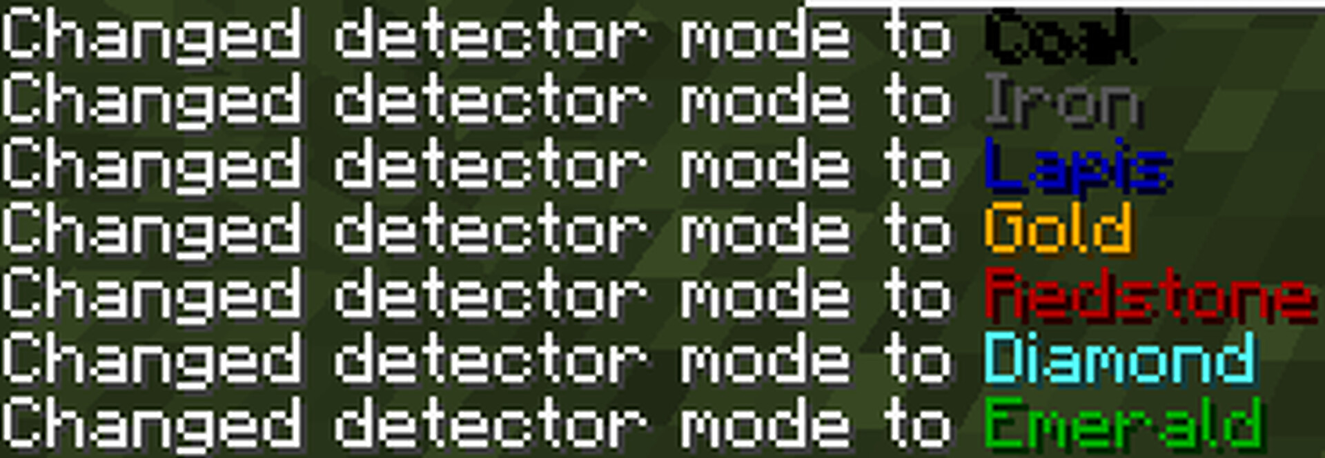 Ore Detector Minecraft Mod