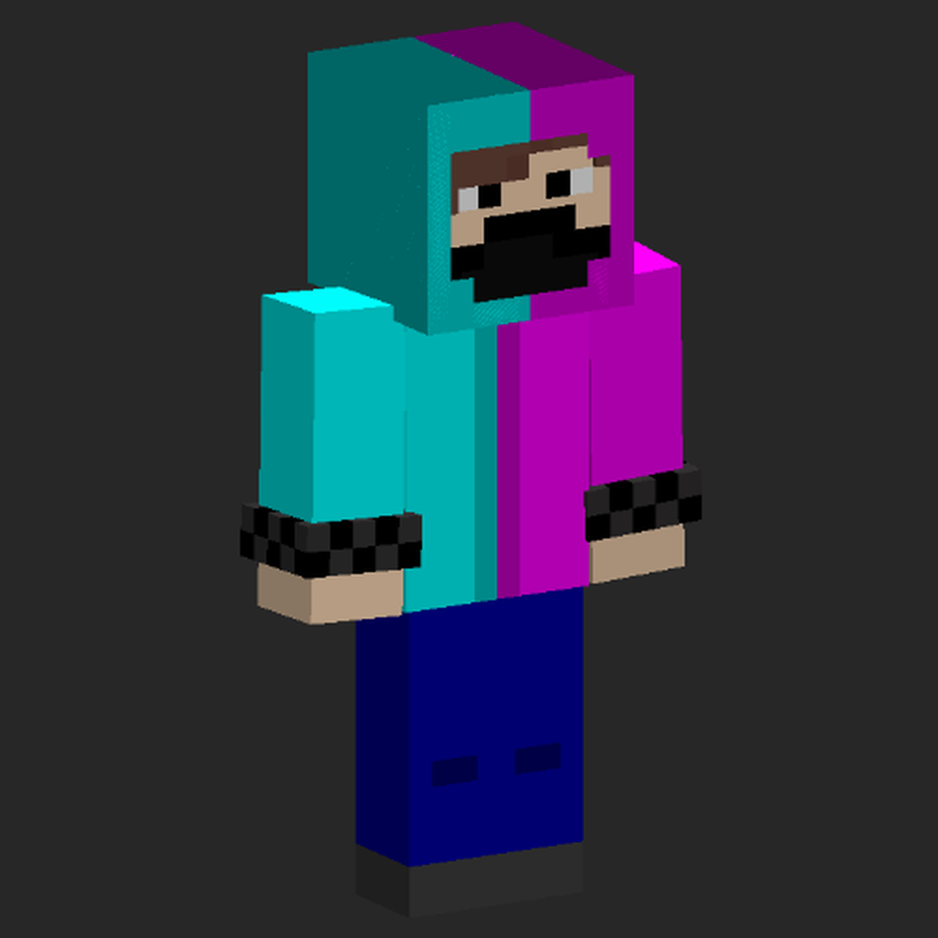 GalaxiumNation 3D skin (Skin remake) Minecraft Mod