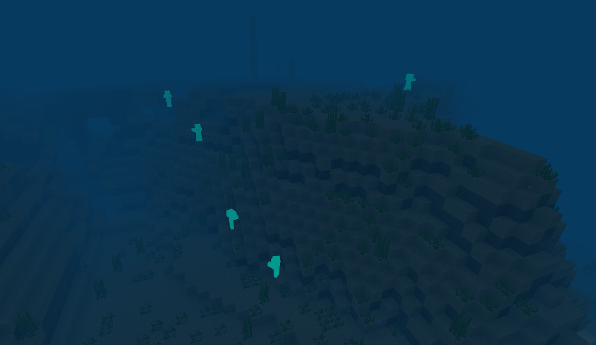 Glowing Drowned for trident hunting (Bedrock 1.17+) Minecraft Mod