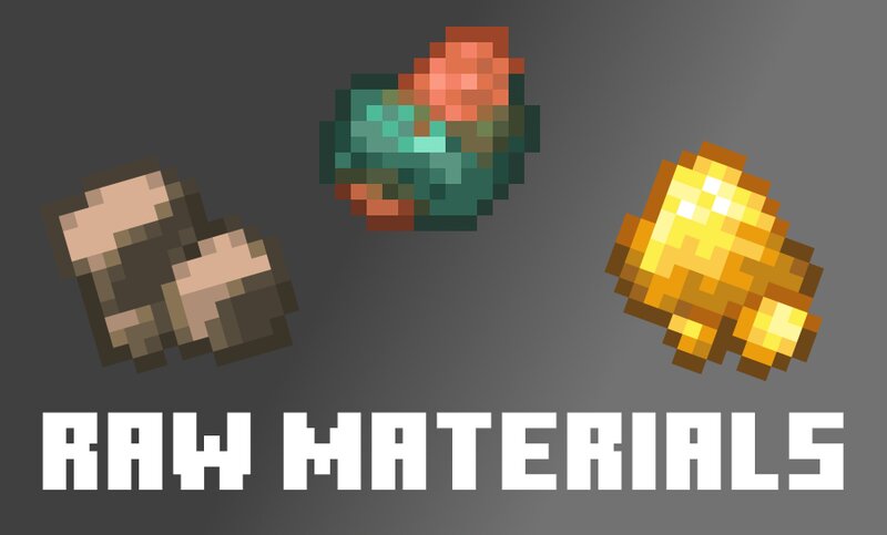 1.17 Raw Materials and more! (Forge) Minecraft Mod